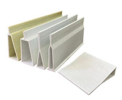 China Trapezoid Triangle Fiberglass Beam Plastic Livestock Slats Support for sale