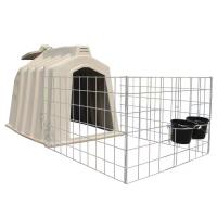 China Animal Cages Livestock Farm Equipment Polyethylene Plastic Calf Hutch for sale