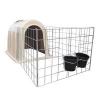 China Cattle Livestock Farm Equipment PE Calf Housing Hutch 4-5mm Thickness for sale