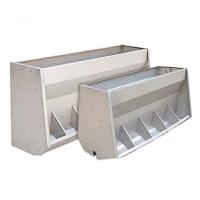 China SUS 201 Stainless Steel Feed Trough For Weaning Pig Hog 6 Holes for sale