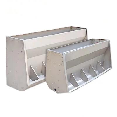 China SUS 201 Stainless Steel Feed Trough For Weaning Pig Hog 6 Holes for sale