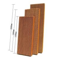 China 100mm 150mm Thickness Cooler Filter Pads Cooling Pads For Poultry Houses for sale