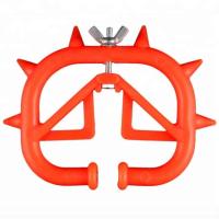 China Red Plastic Calf Weaner Nose Ring Milk Sucking Preventer for sale