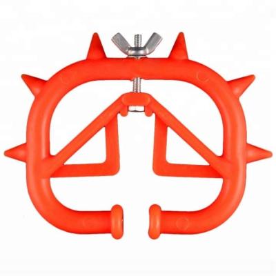 China Red Plastic Calf Weaner Nose Ring Milk Sucking Preventer for sale