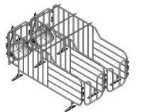 China Customized 800 Sows Farming Equipment Gestation Cage For Sow for sale