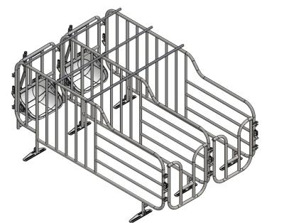 China Customized 800 Sows Farming Equipment Gestation Cage For Sow for sale
