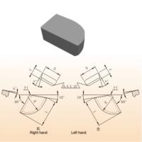 China Wet Grinding 88.8HRA Tungsten Carbide Saw Tips High Hardness for sale