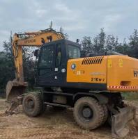 China Fuel Efficient Used Wheel Excavator Large Hyundai 210 Digger for sale