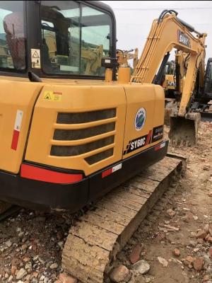 China SY60C 6 Ton Used Sany Excavator Digger Yellow In Good Condition for sale