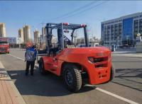 China Diesel Powered 10 Ton Second Hand Forklift Truck  With 3 Meters Lift Height for sale
