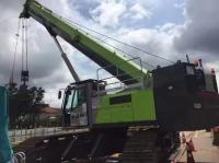 China Green Zoomlion ZCT600V532 Used Crawler Crane Telescopic Truck Crane 60ton for sale