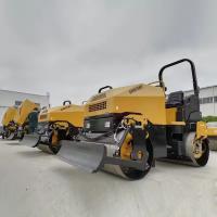 China Small Roller Double Drum Road Roller SRD03 Model, Yellow Roller Used On Construction Sites, Pure Iron Configuration for sale