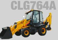 China Liugong Clg764 8.3 Ton 1m3 Bucket Excavator Wheel Backhoe Loader for sale