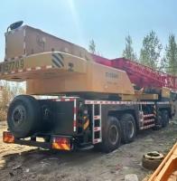China Red SANY 50 Ton Mobile Used Sany Telescopic Arm Truck Crane SANY STC50 In Good Condition for sale