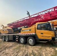 China Red SANY 50 Ton Mobile Used Sany Telescopic Arm Truck Crane SANY STC50 In Good Condition for sale