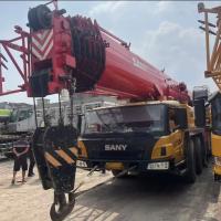 China 80ton 2022 SANY Used truck crane Construction 100 ton Truck Mounted Crane construction lifters used 100 ton crane in stock for sale