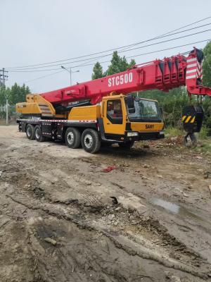 China Sany STC500 Lifting Height 61m 50 Ton Mobile Hydraulic Used Truck Crane for sale