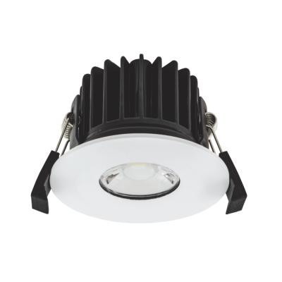 China BS476 IP65 Fire Resistant Recessed Downlight 10W Fixed Fire-rated LED COB Downlight for sale