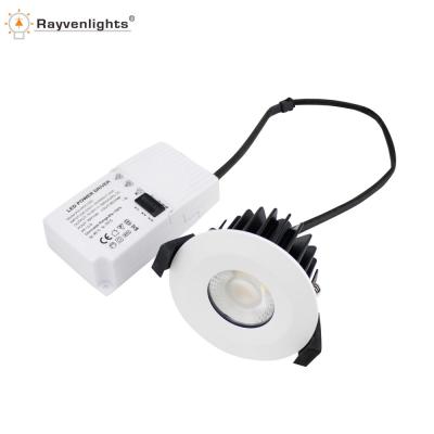 China  IP65 led fire rated bathroom downlights down lamps indoor lighting round recessed cob led downlight for sale