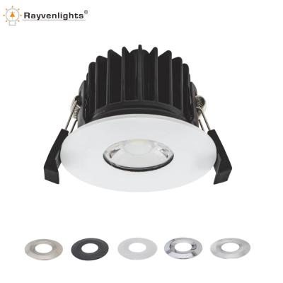 China 8W COB color changing temperature  IP65 Fire rated light CCT kitchen LED recessed cob downlight   for sale