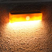 China Bright Motion Sensor Outdoor Solar Powered Garden Wall Lights Lamp for sale