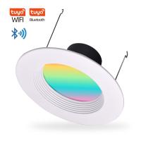 China  10w Wireless WiFi RGB Remote Control Dimmable Colour Changing Led Downlights for sale