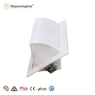 China Adjustable Ceiling 40 Watt 100 Lumen Recessed Rectangular Downlight for sale