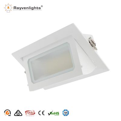 China CE Rohs High Lumens SMD5630 40W 50W Recessed Rectangular Downlight for sale