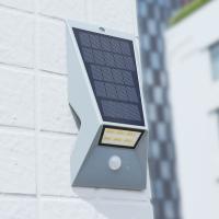 China Landscape Color Changing Pir Solar Powered LED Wall Light With Remote for sale