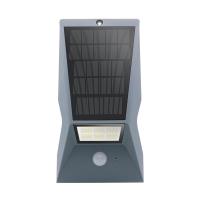 China Landscape Color Changing Pir Solar Powered LED Wall Light With Remote for sale