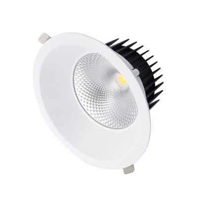China Residential 30W 20W 40w Round COB Anti Glare LED Downlight 4000K 2700k for sale