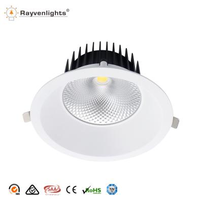China Indoor Round Metal Shallow 200mm cut out Recessed 8 inch led downlight for sale