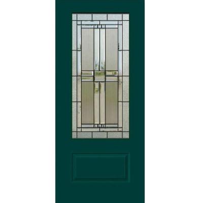 China patina caming decorative glass for wooden Exterior door for sale