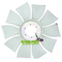 China Caterpillar 320D Excavator Fan Blade 6 Holes 10 Blade 145mm Spare Parts for sale