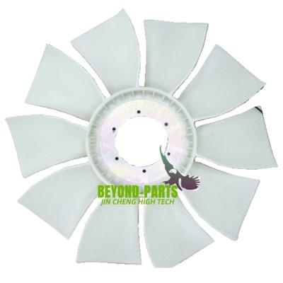 China Caterpillar 320D Excavator Fan Blade 6 Holes 10 Blade 145mm Spare Parts for sale