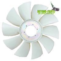China Caterpillar 320D Excavator Fan Blade 6 Holes 10 Blade 145mm Spare Parts for sale