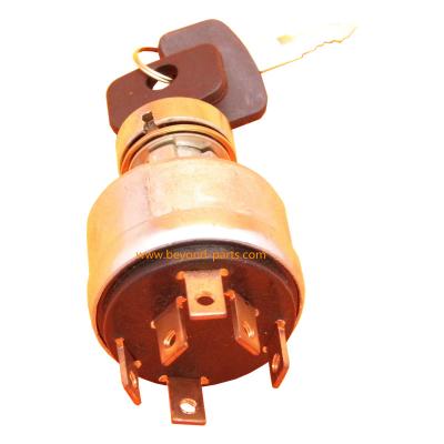 China Daewoo DH5 DH7 Excavator Starter Switch Ignition 1001858A Spare Parts 24V for sale