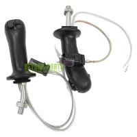 China Caterpillar 320E Excavator Spare Parts Control Handle Rubber Joystick Black for sale