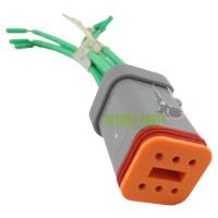 China catererpillar 320B Excavator Spare Parts Engine Throttle Drive Panel Controller Plug 6 Pins for sale