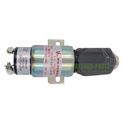 China Cummins Excavator Cut Off Shut Down Stop Solenoid Valve 3864274EA 24V for sale