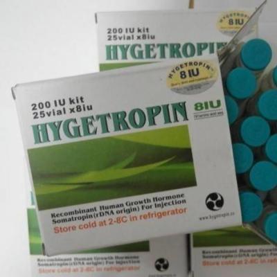 China Hyge tropin 200iu HG (Somatropin HG) 25Vials labels and boxes for sale