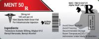 China Suspension 100MG/ML  Vial Labels For Alpha Wolf Labs for sale