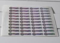 China Color - Changing Silver Security Hologram Sticker With Scratch Off Code for sale