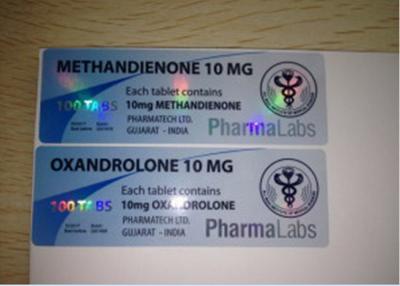 China Pharmacy Medication Label Stickers Adhesive Laser Material CMYK Printing for sale