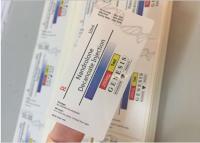 China Nand Decanoate Glass Vial Labels Square Shape Glossy Lamination Surface for sale