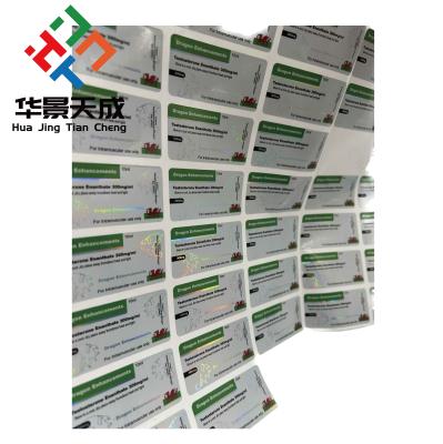 China White Glass Vial Labels for Plastic Vials Customizable Design for sale