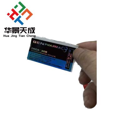 China White Plastic 10ml Vial Labels for Pharmaceutical Product Identification and Branding for sale