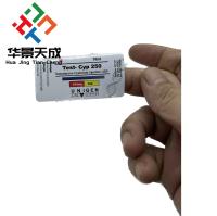 China Green Cap Color Vial Vial Labels With Removable Adhesive For Rectangle Vials for sale