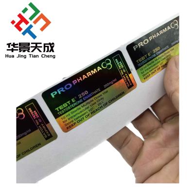 China Glossy Surface Finish Glass Screw Top Vials 2labels Waterproof for sale