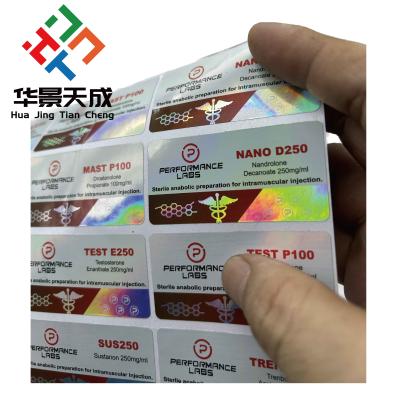 China Glass Vial Permanent Adhesive Sticker Labels For UV Protection And Customization for sale